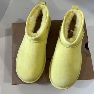 UGG | Shoes | New Ugg Womens Classic Ultra Mini Boots Canary Yellow ...